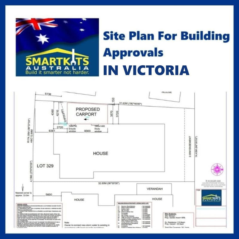 Victoria State Site Plan for Building Approvals – SmartKits Australia